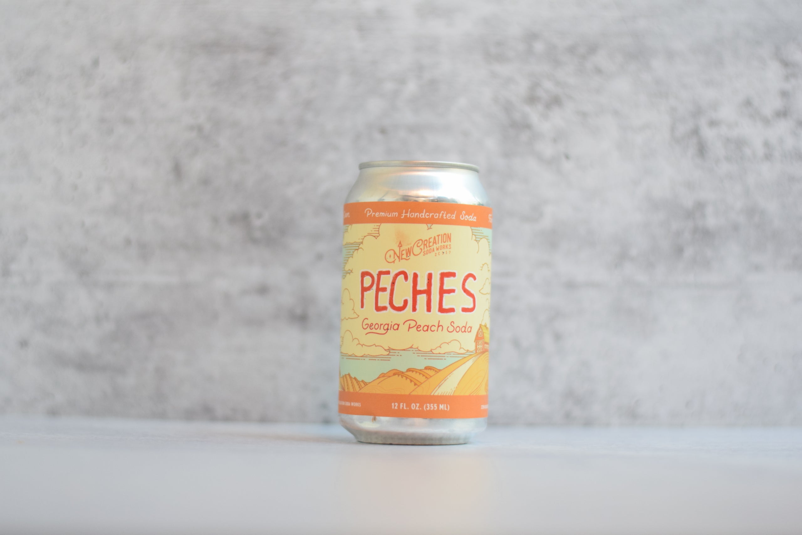 Georgia Peach Soda | New Creation Soda Works | Ollie's American Cheese + Provisions